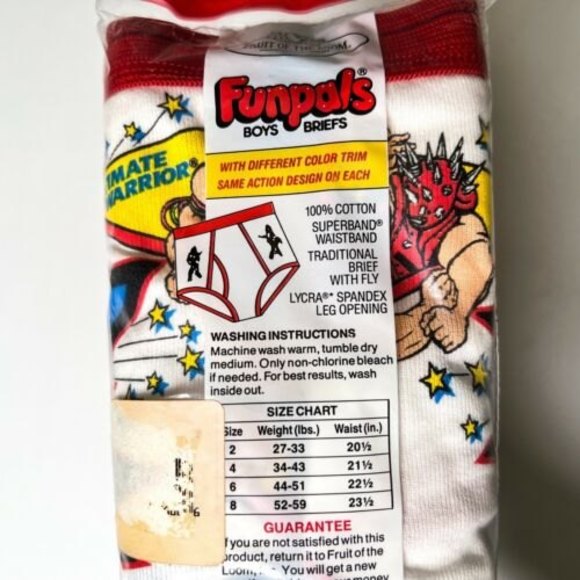 Fruit of the Loom | Bottoms | Hulk Hogan Wwf Wrestling 991 Vintage 3 ...